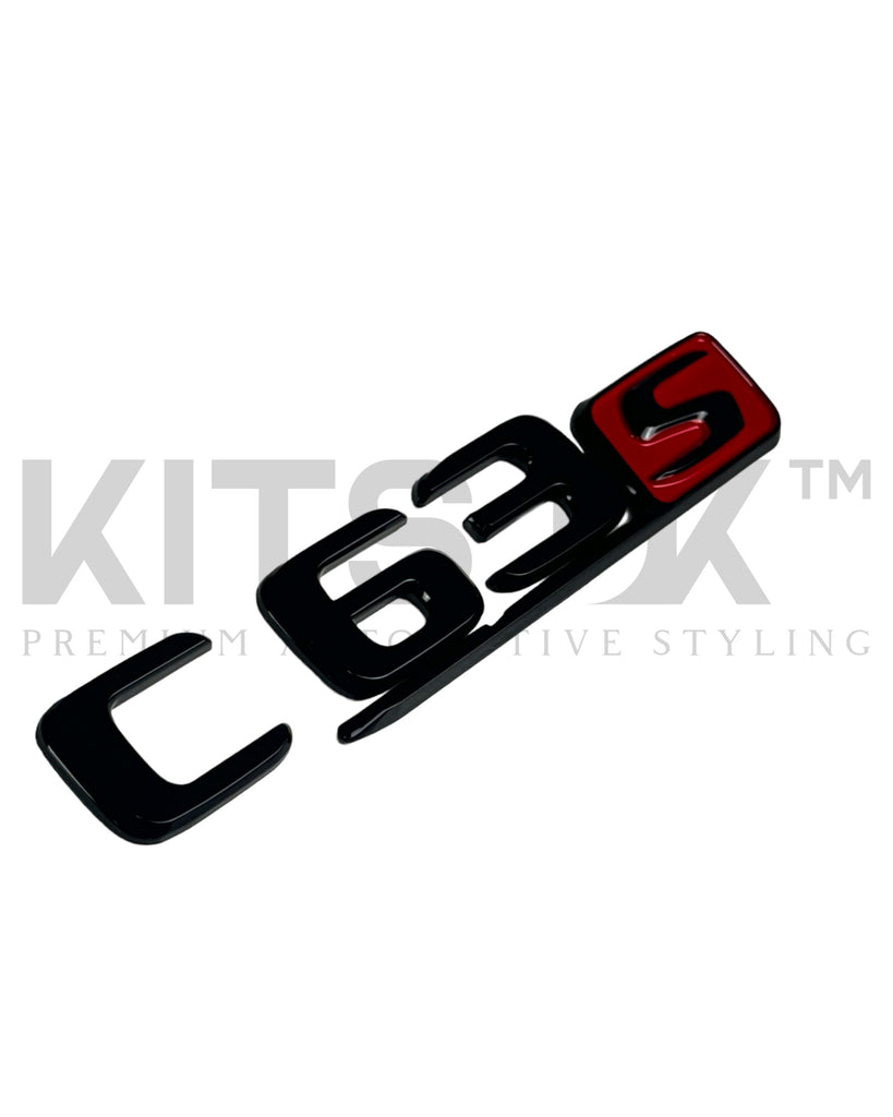 Mercedes C63/C63s Gloss Black Tailgate Badge – KITS UK