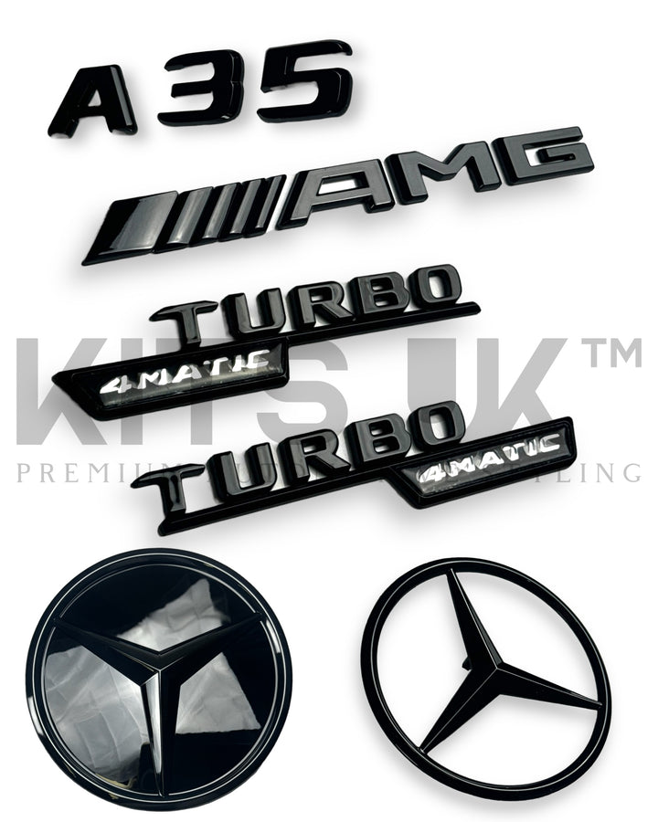 Mercedes A35 Black Badge Package (WITH FRONT GRILLE STAR) – KITS UK