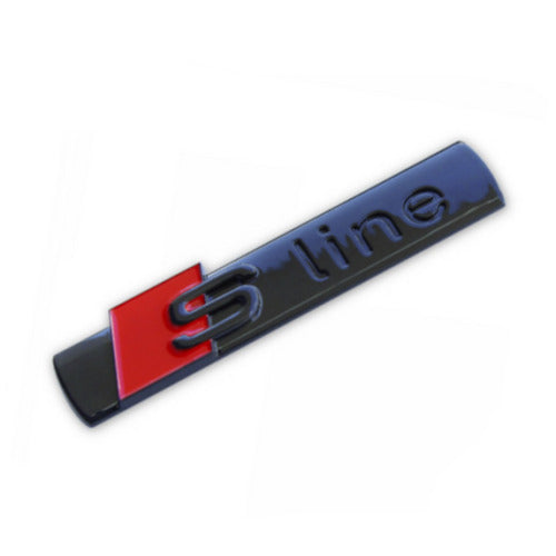 Audi S-Line Style Side Wing Replacement Badges x2 (Gloss Black) – KITS UK