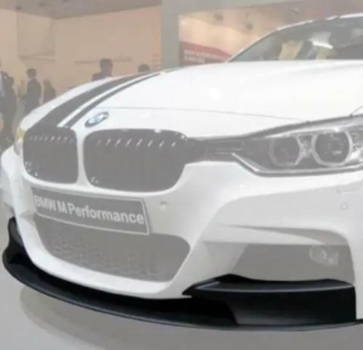 3 Series F30/F31 Front Splitter (Matte Black) - OEM – KITS UK