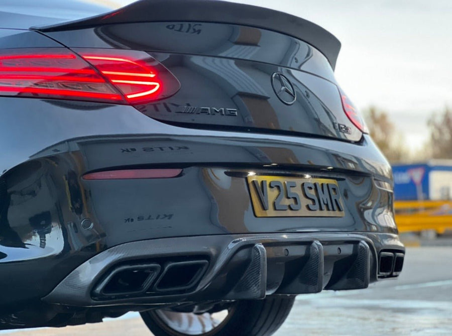 Mercedes C63/C63S W205 2DR Coupé Carbon Fibre Spoiler - DUCKTAIL PS ST ...