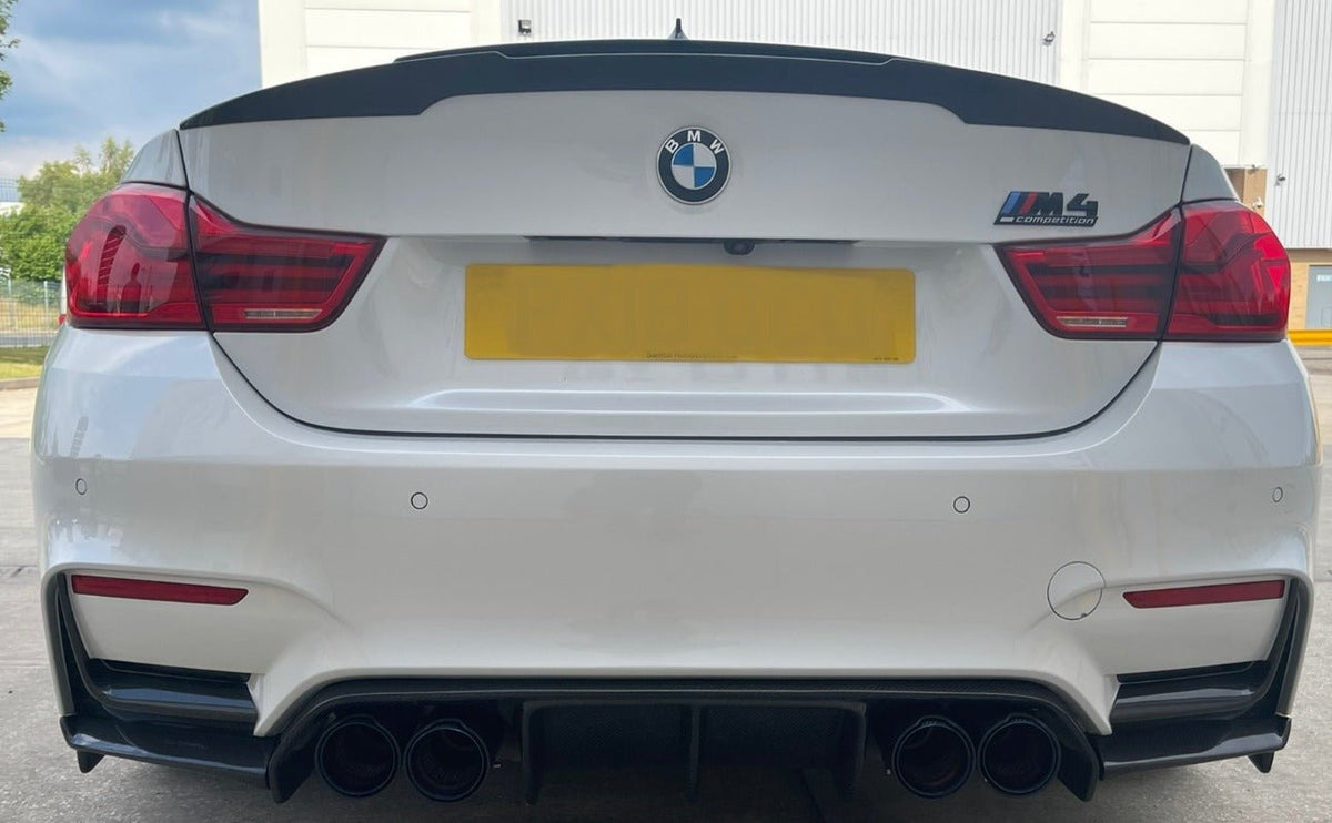 BMW M3/M4 (F80/F82/F83) Carbon Fibre V Style Diffuser – KITS UK