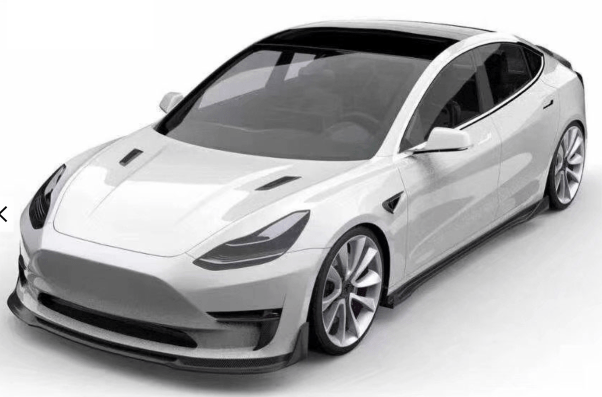 TESLA Model 3 - Carbon Fibre Side Extensions – KITS UK