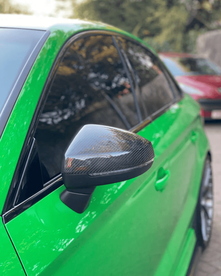 AUDI A3 S3 RS3 8V CARBON FIBRE MIRROR COVERS - WITH LANE ASSIST – KITS UK